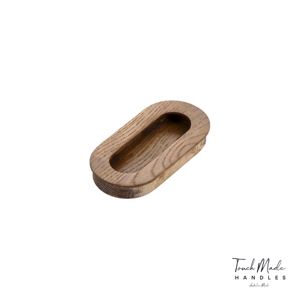 Cascade Recessed Oval Small Timber Handles – Touch Handles
