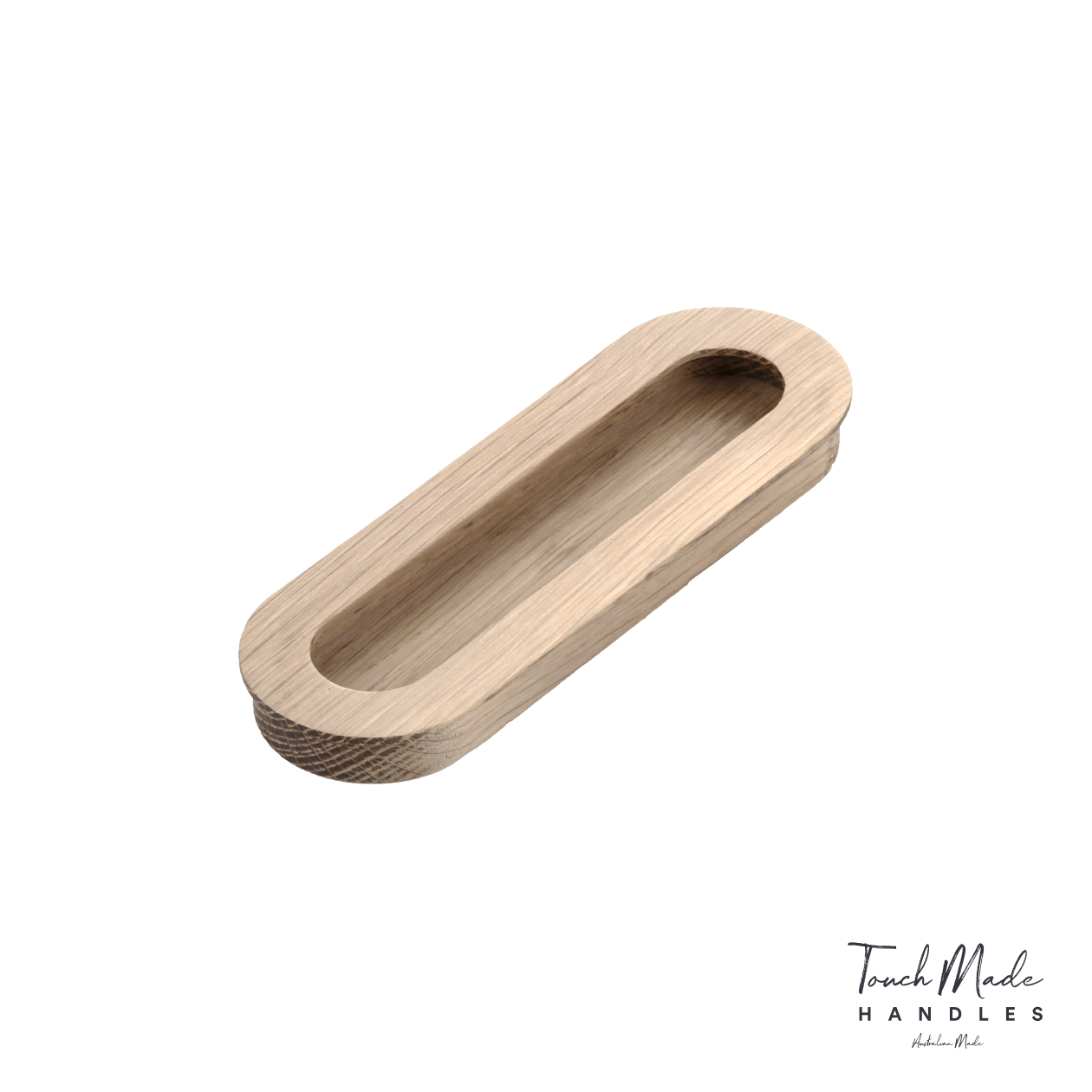 Cascade Recessed Oval Small Timber Handles – Touch Handles