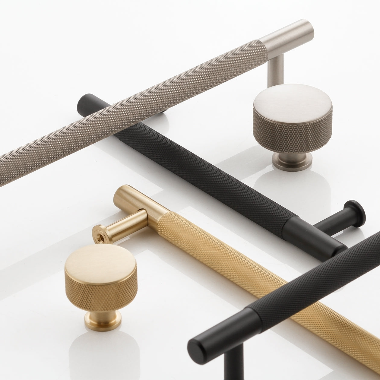 Kenley Kitchen Handles - Luxury Industrial Style Knurled Bar Handles ...