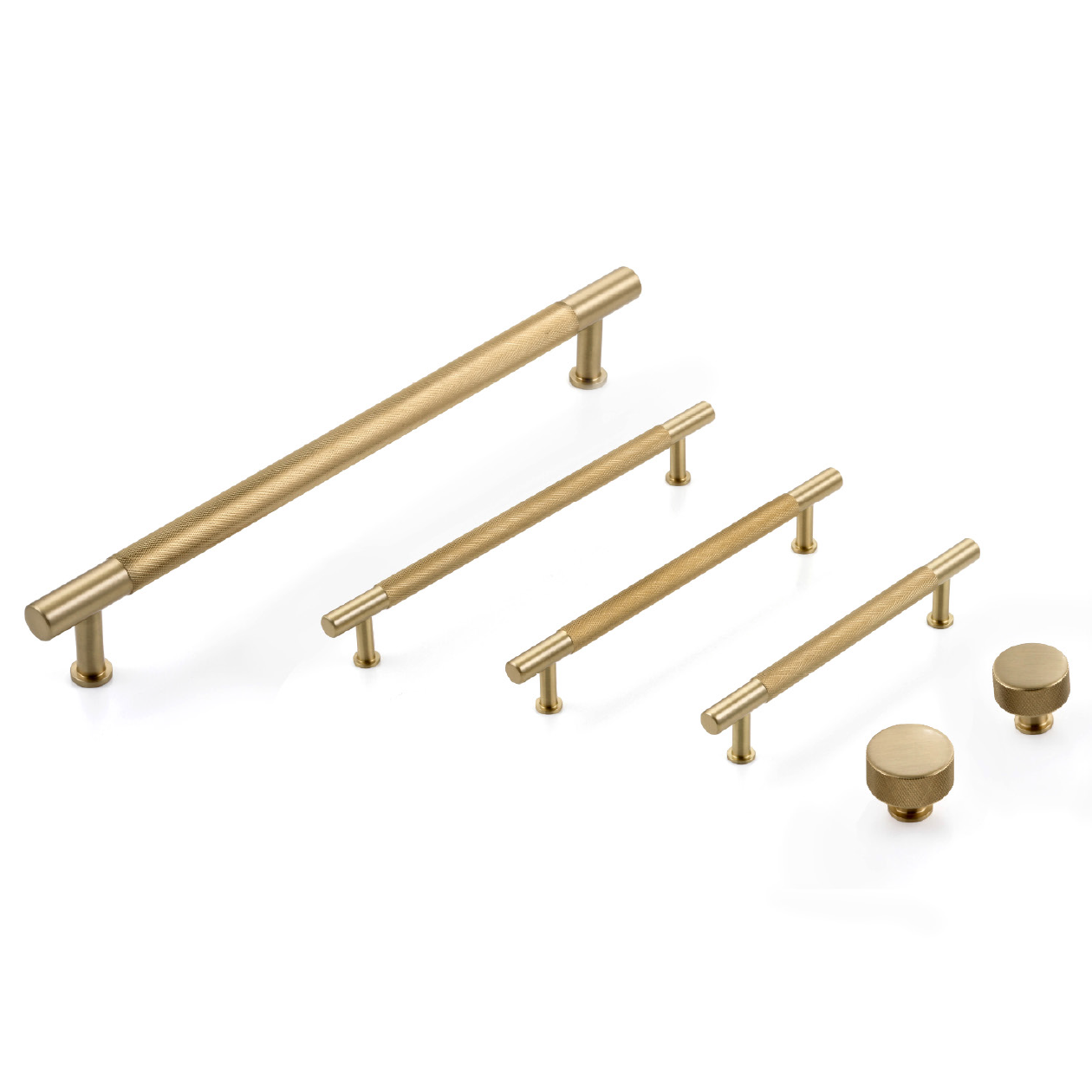 Henley Kitchen Handles - Bronze & Brass Luxury Knurled Bar Handles ...